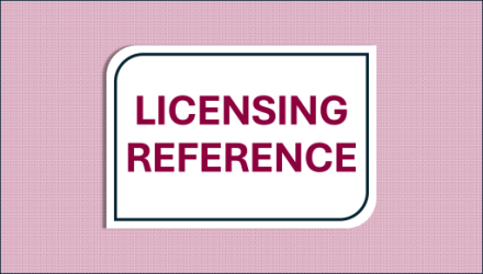 Licensing Reference | Licensing Help Center